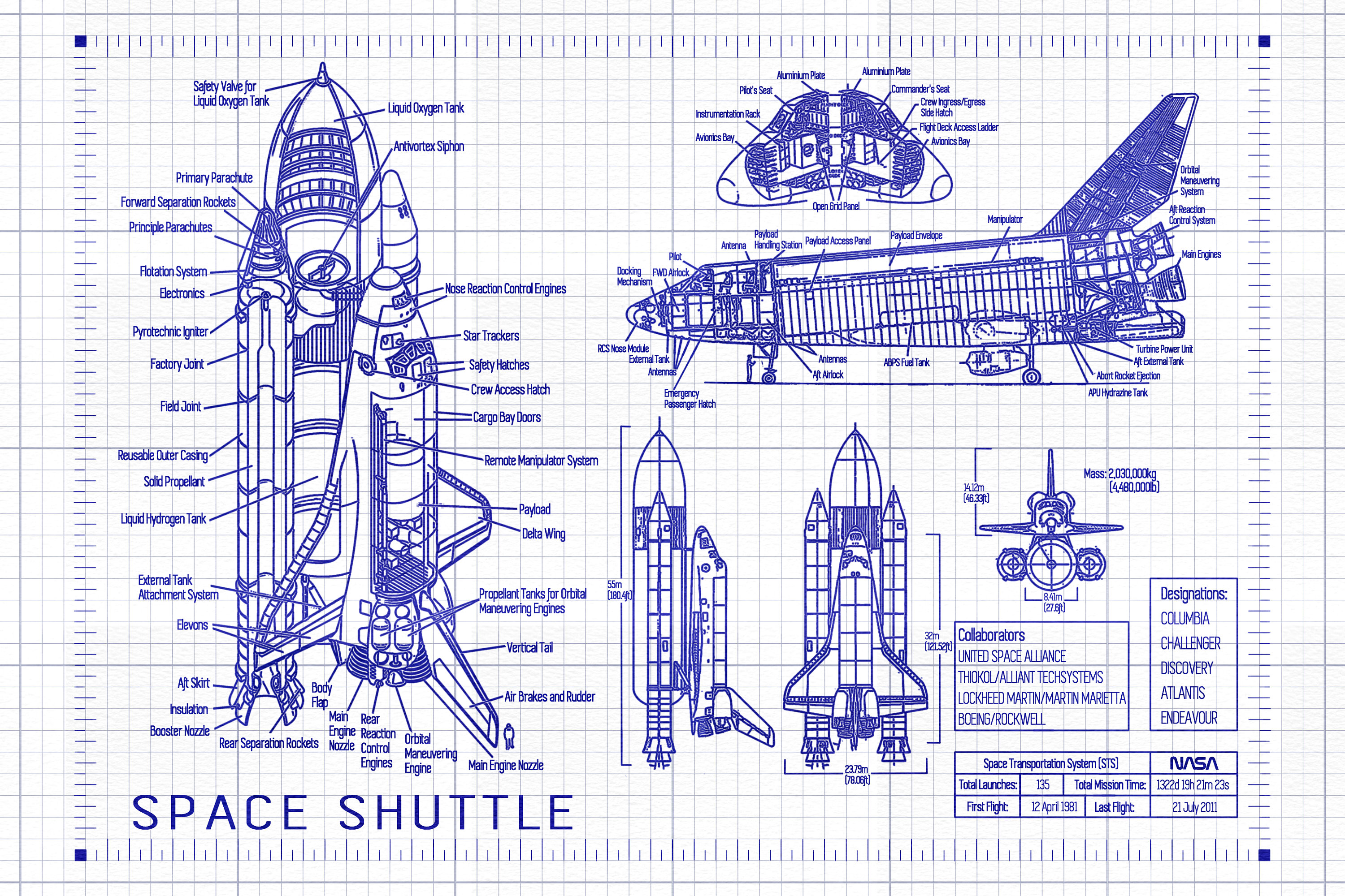 Nasa Shuttle Blueprints