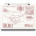 Large Hadron Collider (LHC) Blueprint | CERN | Physics Gift | Wall Art ...