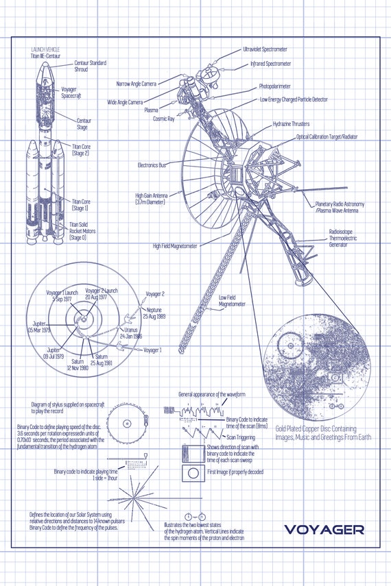 Voyager Spacecraft Blueprints