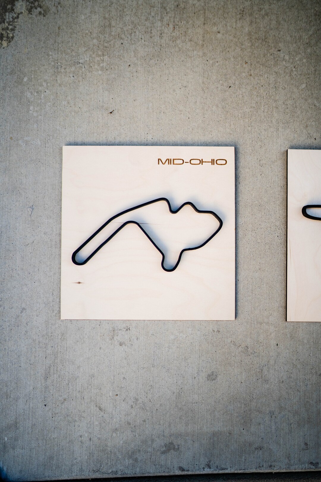 Mid-ohio Race Track Wall Decor Art Car Gift for Him Car Enthusiasts ...
