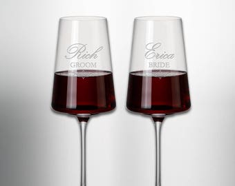 Personalized Wedding Wine Glass Couple Wine Glass Gifts for - Etsy