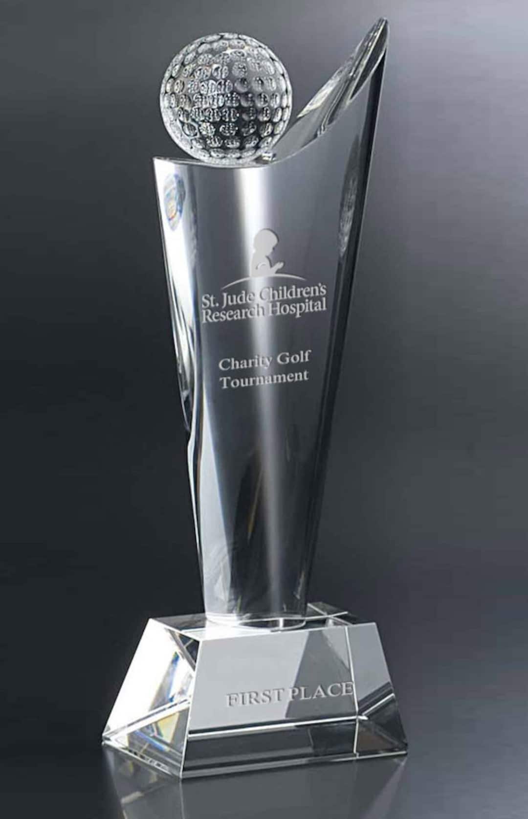 Crystal Winchester Golf Trophy Engraved and Personalized - Etsy