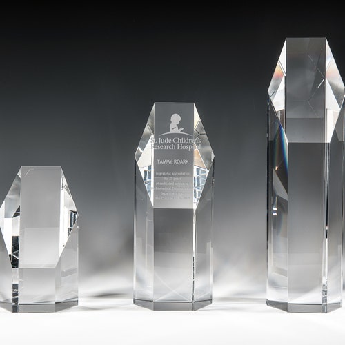 Crystal Rock Diamond Recognition Award Custom Engraved and - Etsy