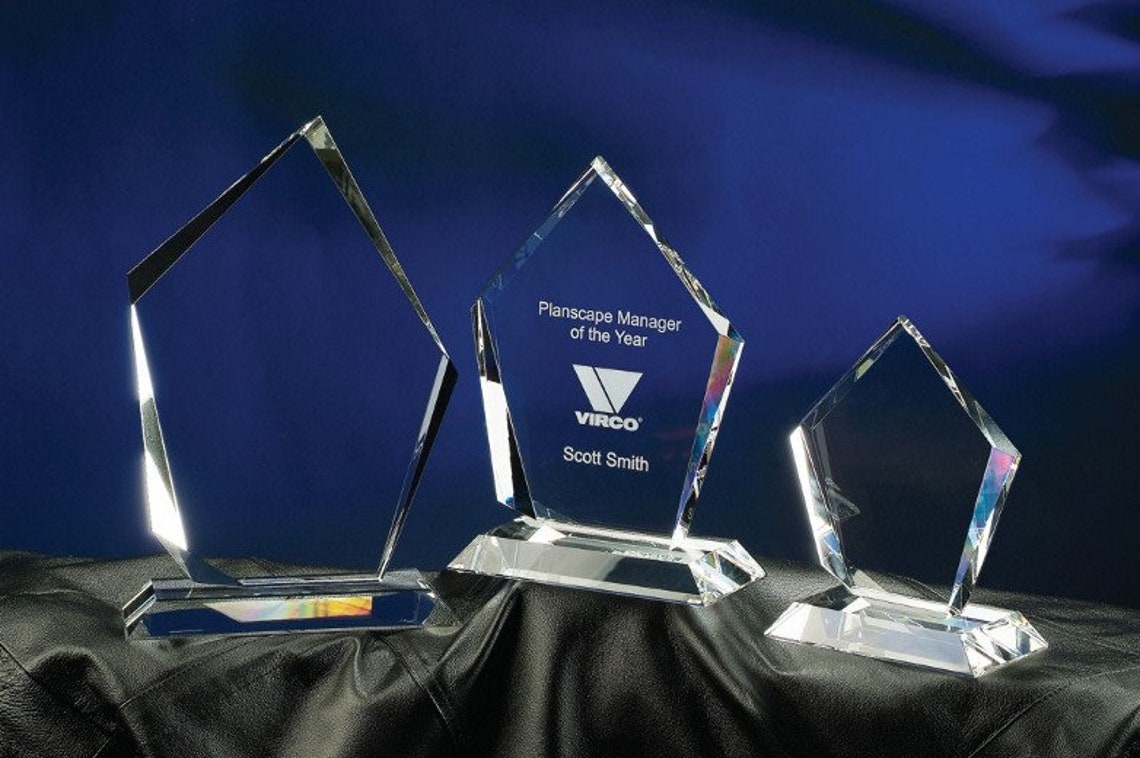 Crystal Summit Recognition Award Custom Engraved and - Etsy