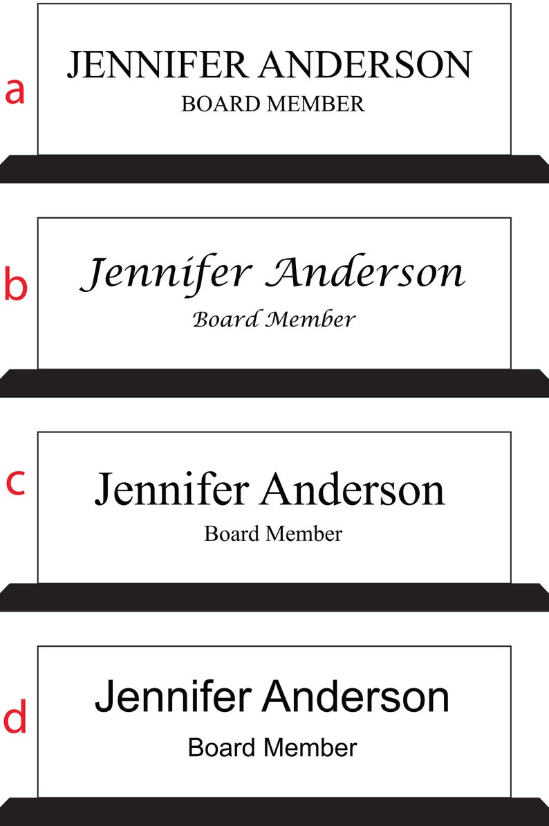 Crystal Executive Name Plate Custom Engraved and Personalized - Etsy