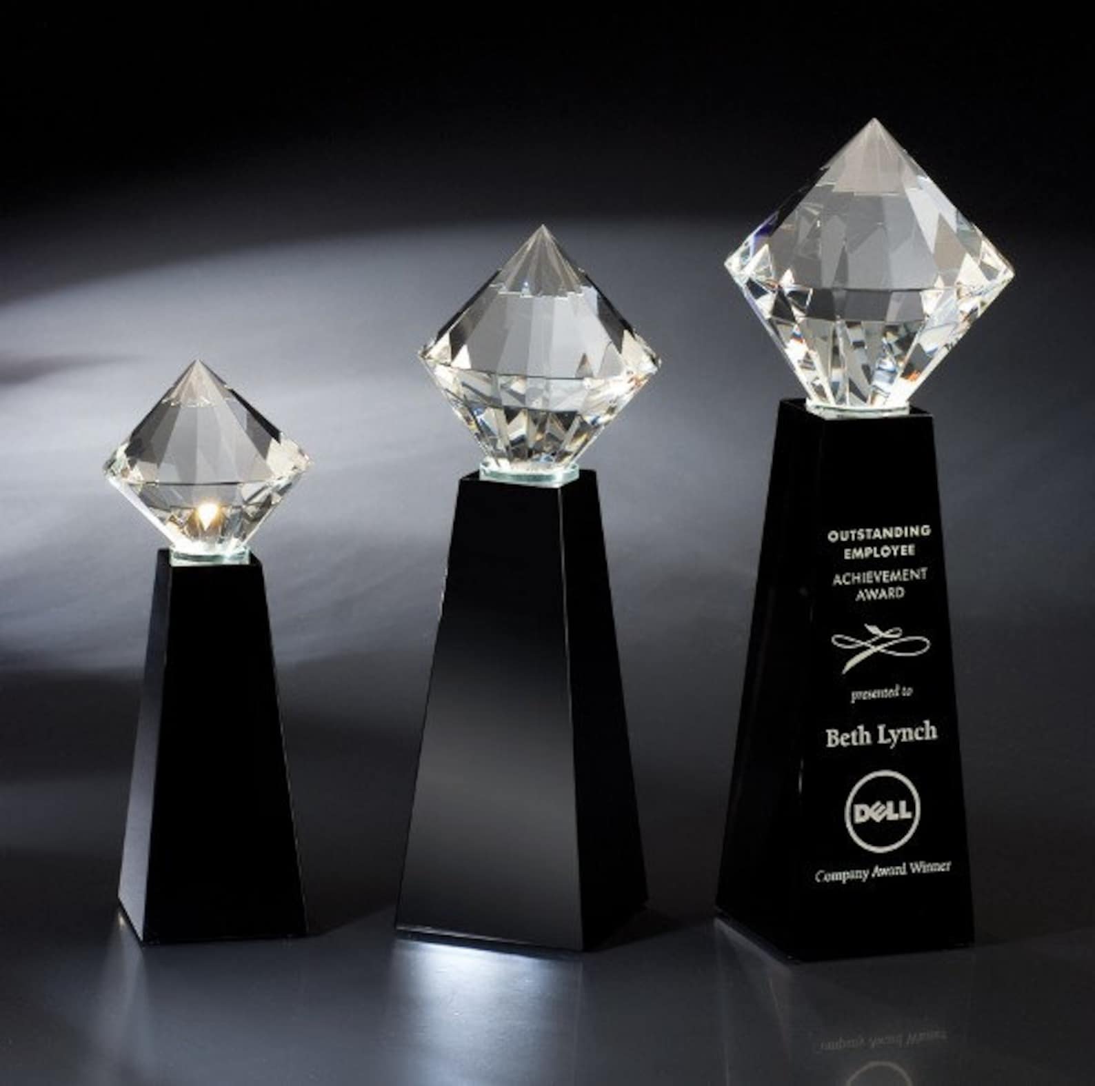 Crystal Brilliant Recognition Award Engraved and Personalized | Etsy