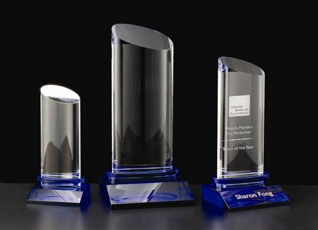 Crystal Blue Krave Recognition Award by Nik Meller Custom - Etsy