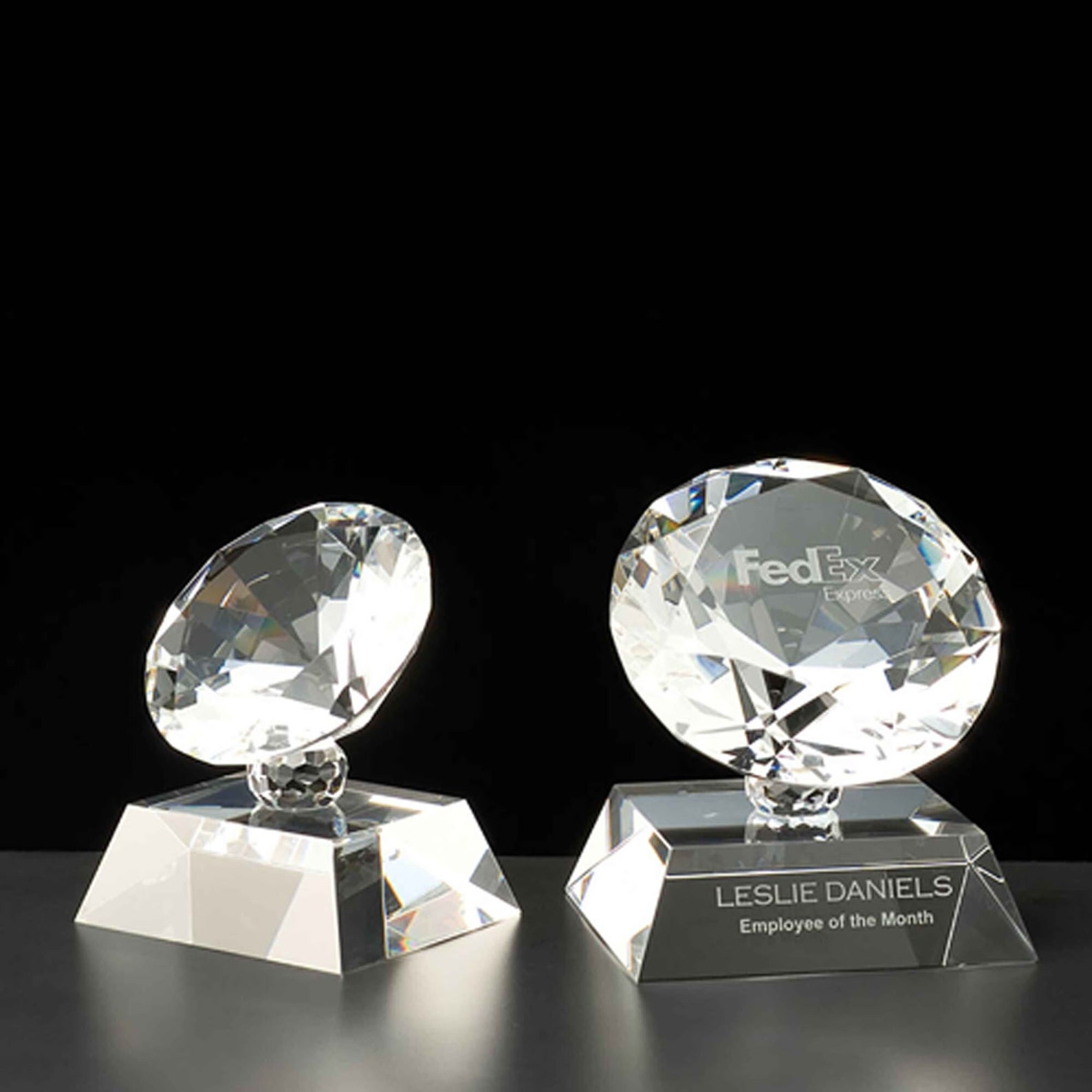 Crystal Rock Diamond Recognition Award Custom Engraved and Personalized ...