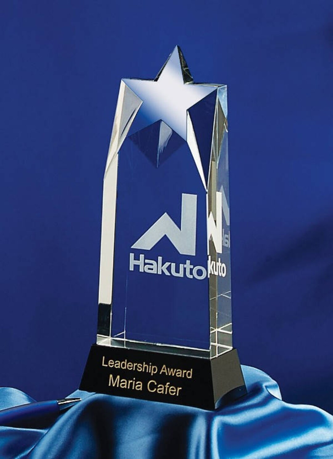 Crystal Allure Star Recognition Award 4" W X 9" H Custom Engraved and ...