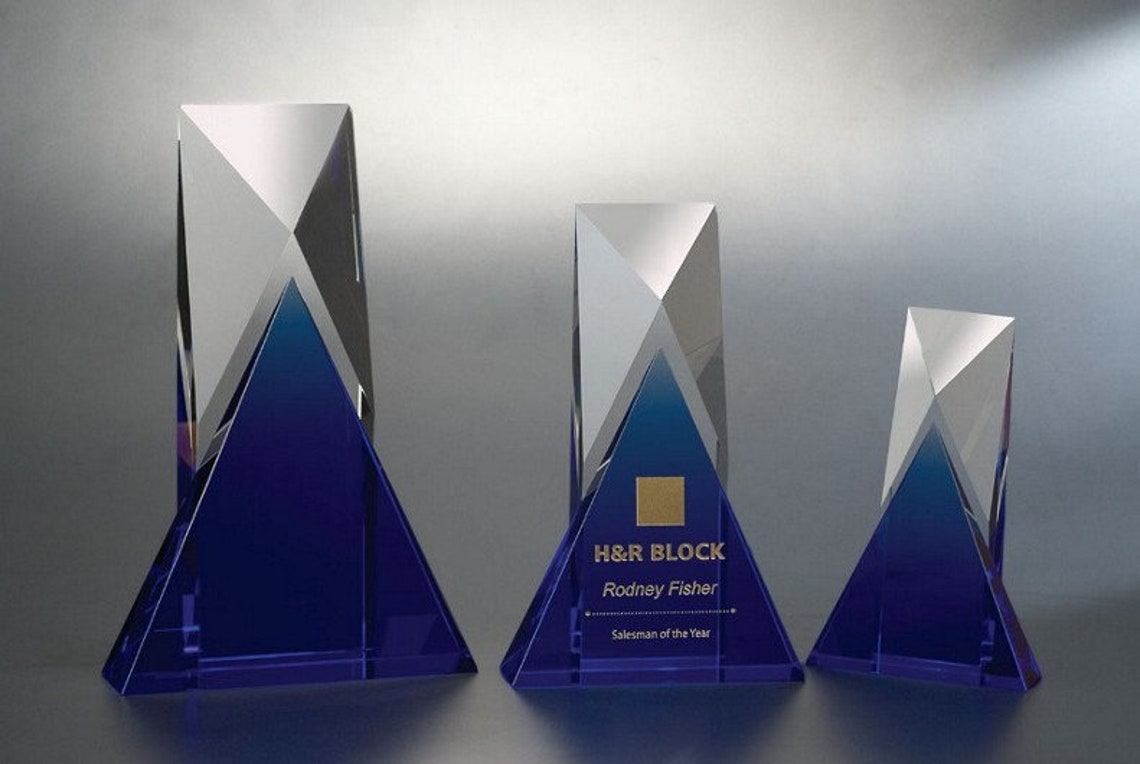 Crystal Mixx Recognition Award by Nik Meller Custom Engraved - Etsy