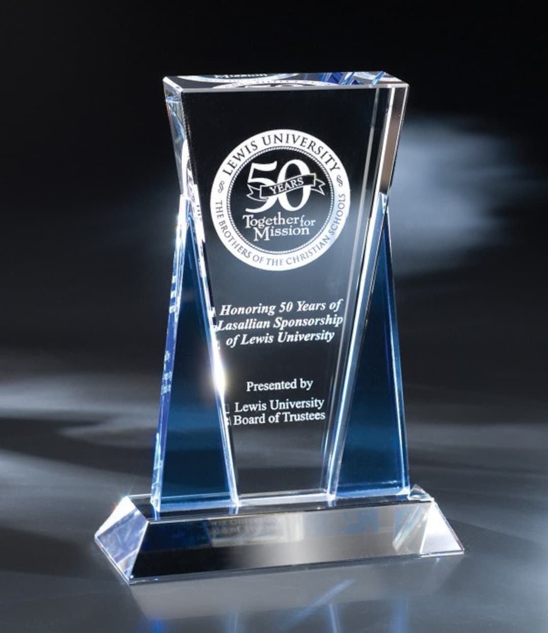 Crystal Rafael Recognition Award 6 1/2"w X 9"h Custom Engraved and Personalized - Etsy