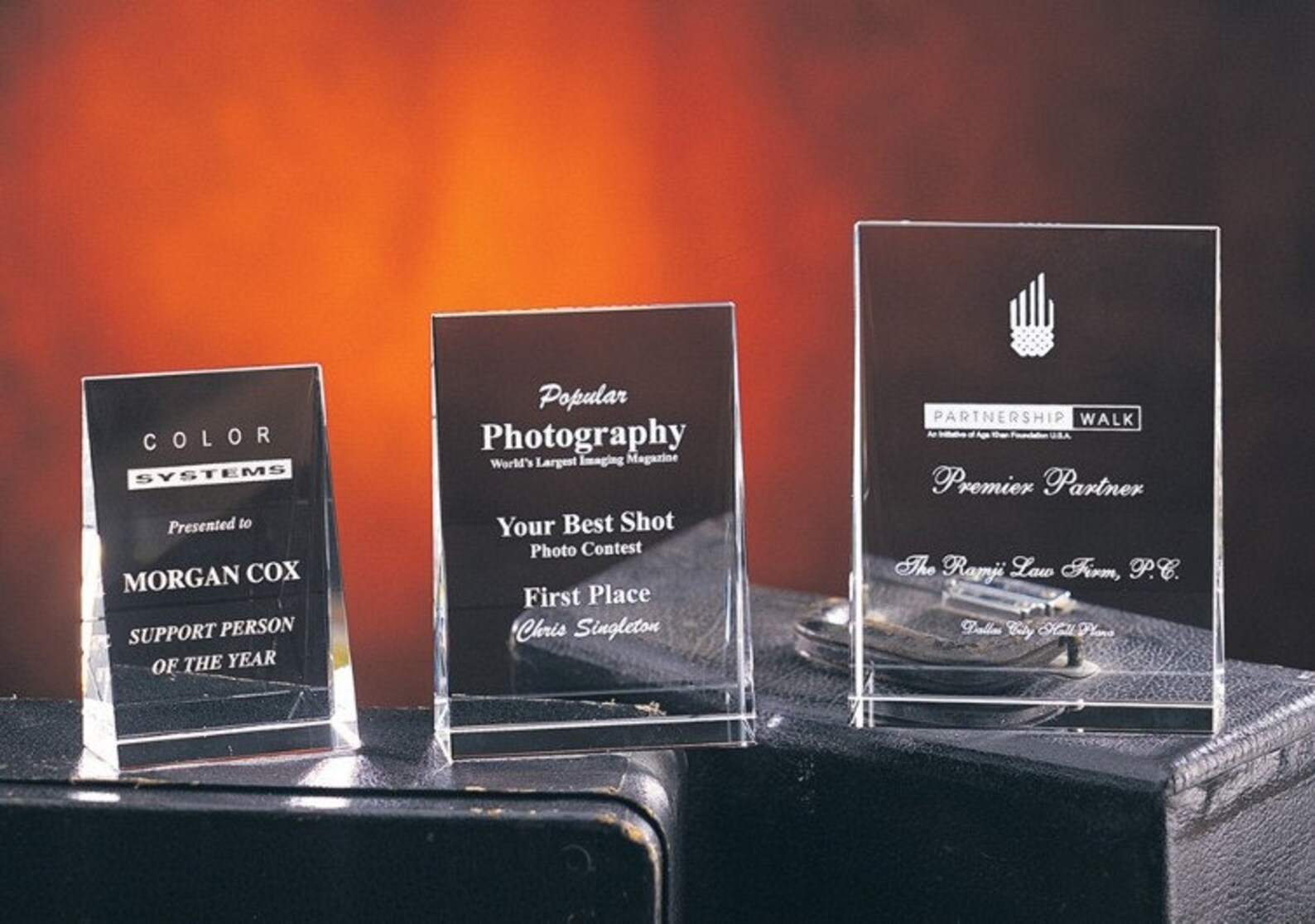 Crystal Wedge Recognition Award Custom Engraved and | Etsy