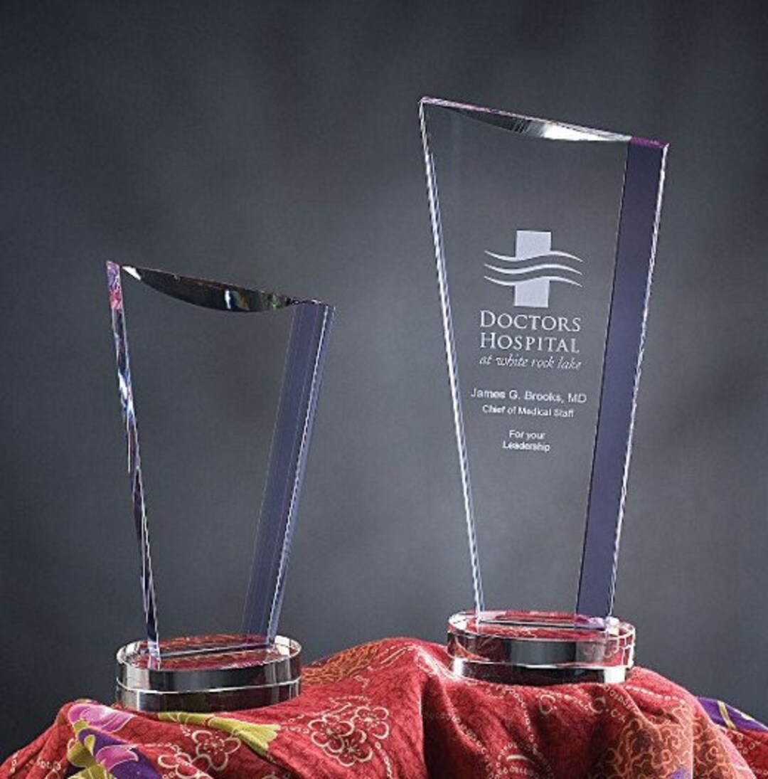 Crystal Purple Indra Recognition Award Engraved and Personalized - Etsy