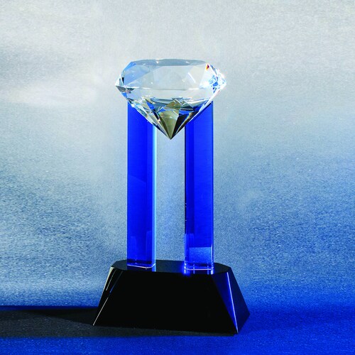 Crystal Rock Diamond Recognition Award Custom Engraved and - Etsy