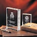 Crystal Book Award Custom Engraved and Personalized - Etsy