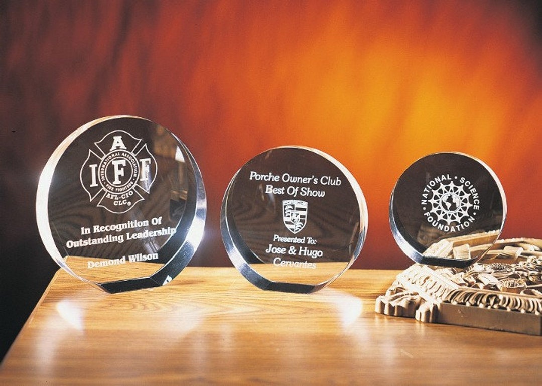 Crystal Eclipse Recognition Award Engraved and Personalized - Etsy