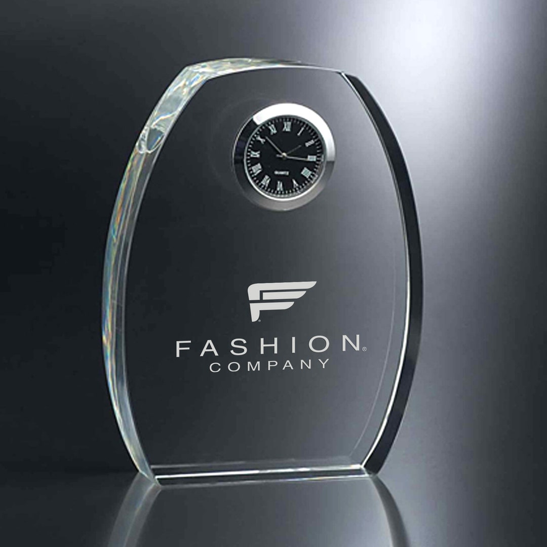 Crystal Obsession Clock 4 1/2"w X 5 3/4"h Engraved and Personalized - Etsy