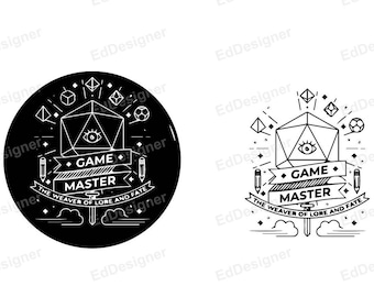Dnd Logo Dungeons & Dragons Vector Dungeon Master Dice - Etsy