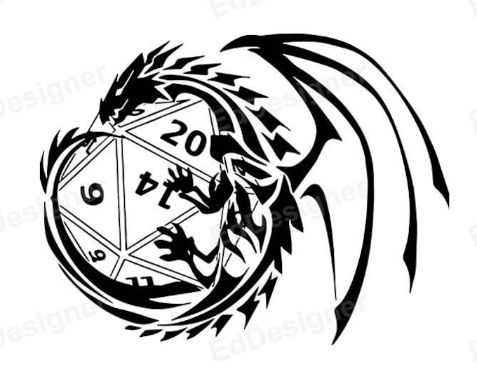Dnd Logo, Dungeons & Dragons Vector, Dungeon Master Dice Design, Dnd ...