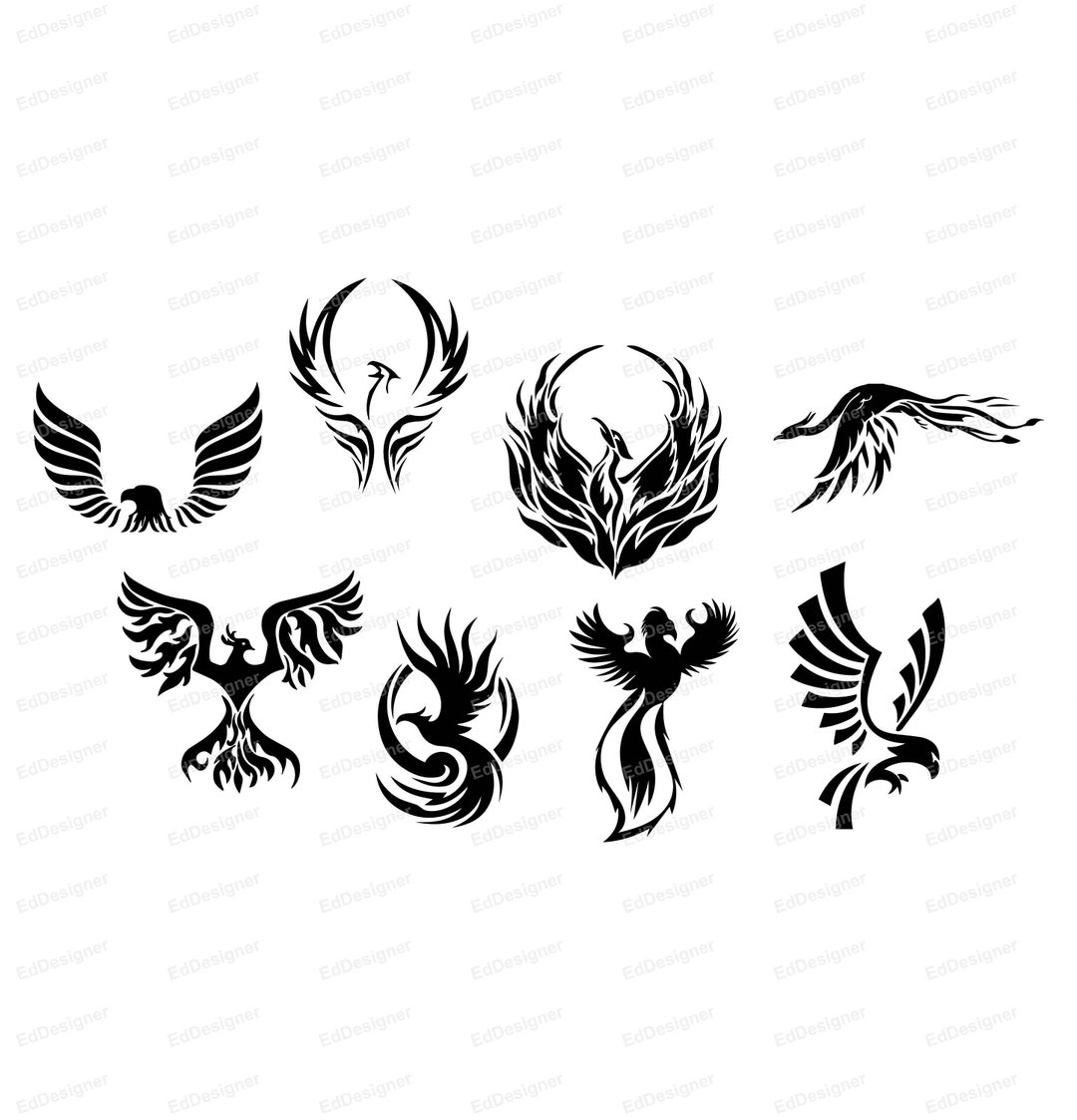 Phoenix SVG, PNG, DXF, Eps, Jpg - Etsy