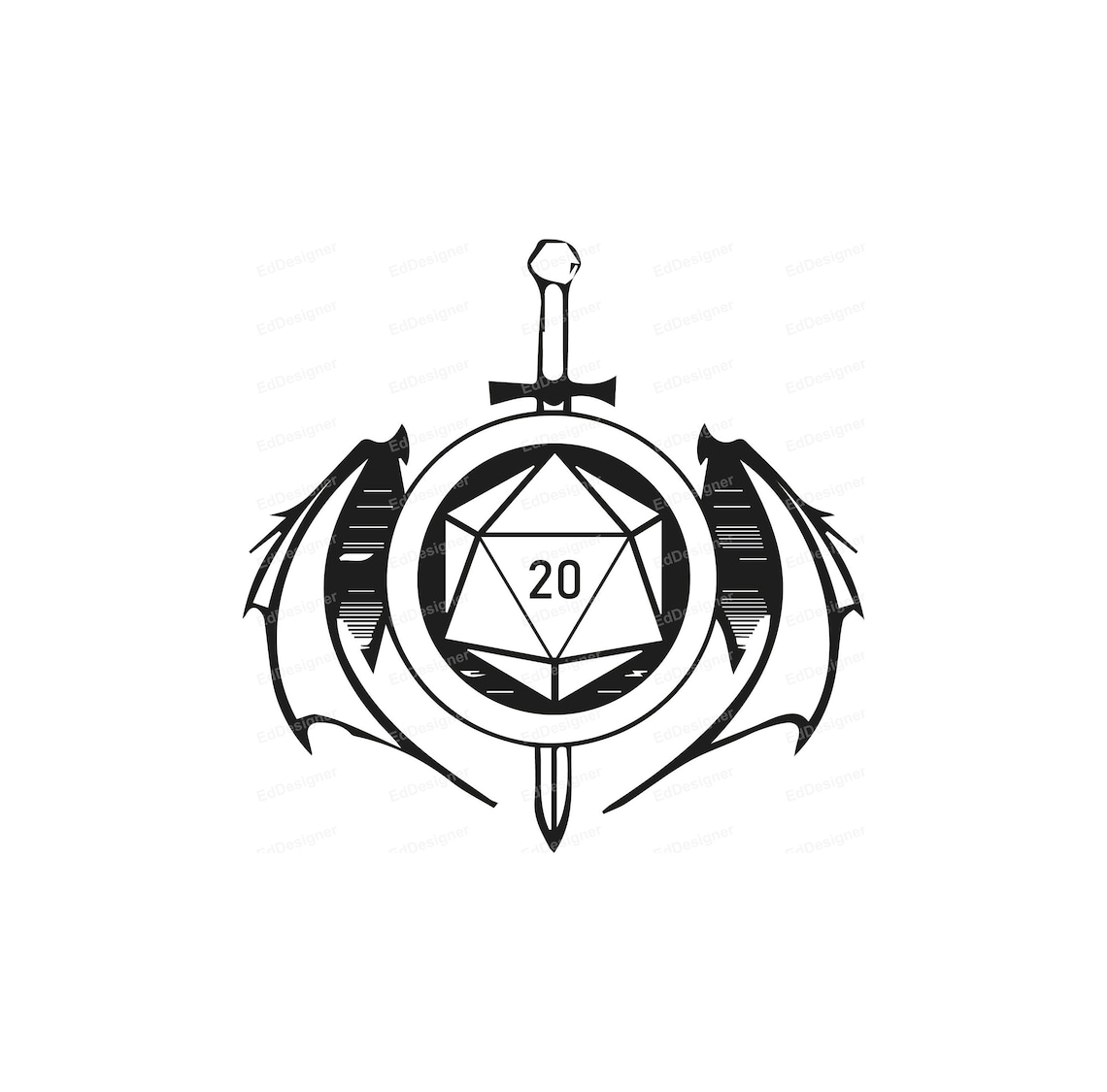 Dnd Logo, Dungeons & Dragons Vector, Dungeon Master Dice Design, Dnd ...