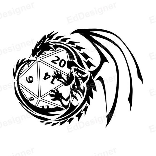 Dnd Logo Dungeons & Dragons Vector Dungeon Master Dice - Etsy