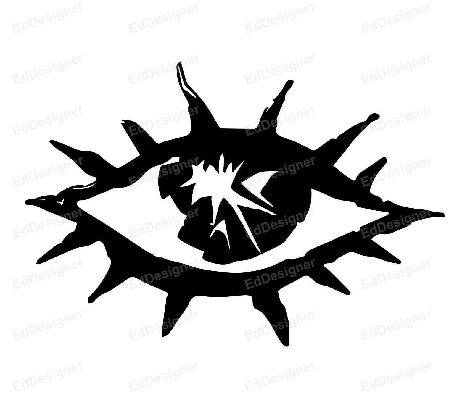 Broken Eye Vector Art SVG, PNG, DXF, Eps, Jpg - Etsy