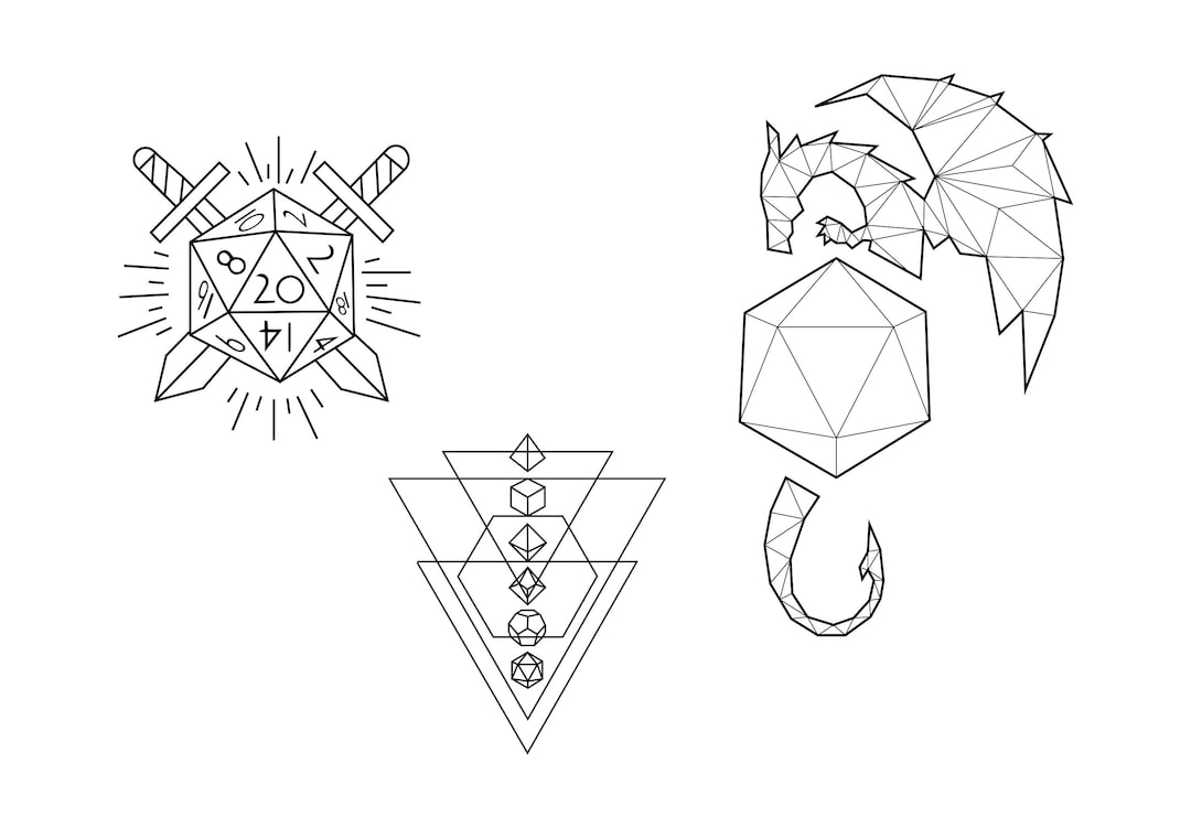 Dnd Logo, Dungeons & Dragons Vector, Dungeon Master Dice Design, Dnd ...