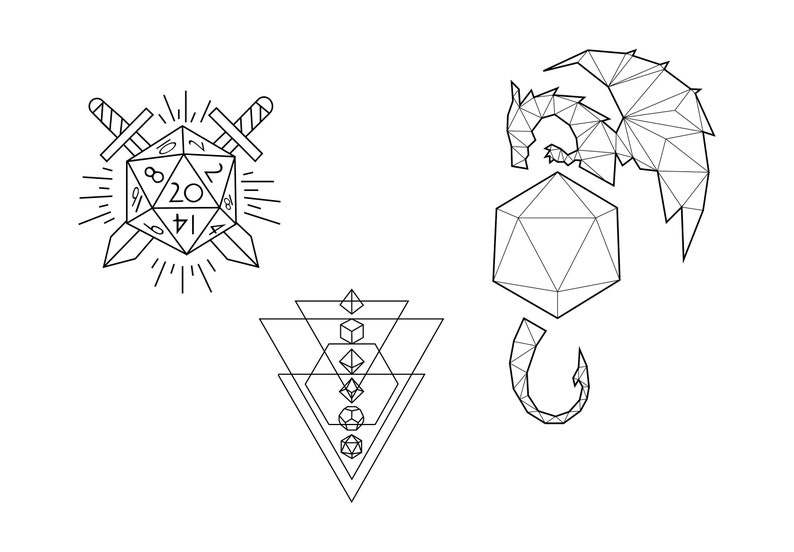 Dnd Logo, Dungeons & Dragons Vector, Dungeon Master Dice Design, Dnd ...