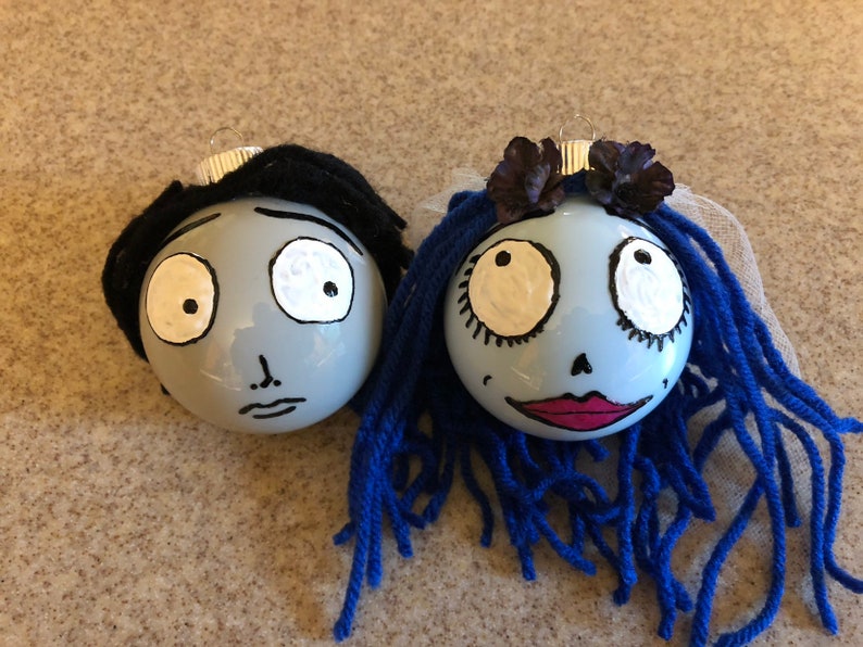 Corpse Bride Nightmare Before Christmas Ornaments Halloween - Etsy
