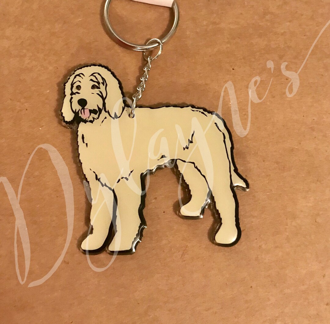 Goldendoodle Custom Acrylic Keychain/goldendoodle Keychain/goldendoodle ...