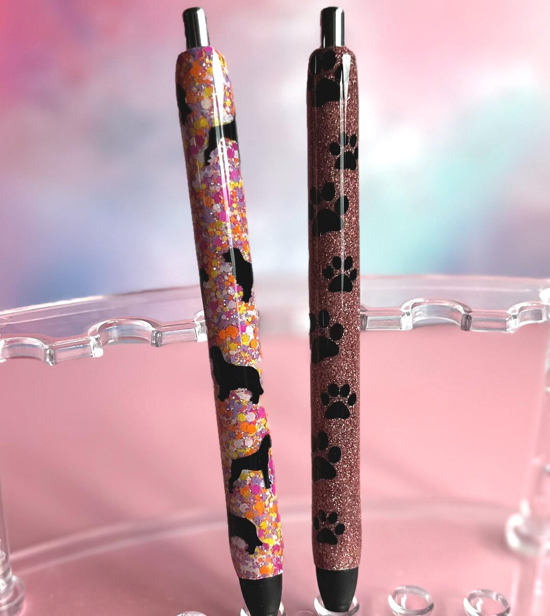 Dog Breed/paws Glitter Pens/personalized Pens/inkjoy Gel Pens/custom ...