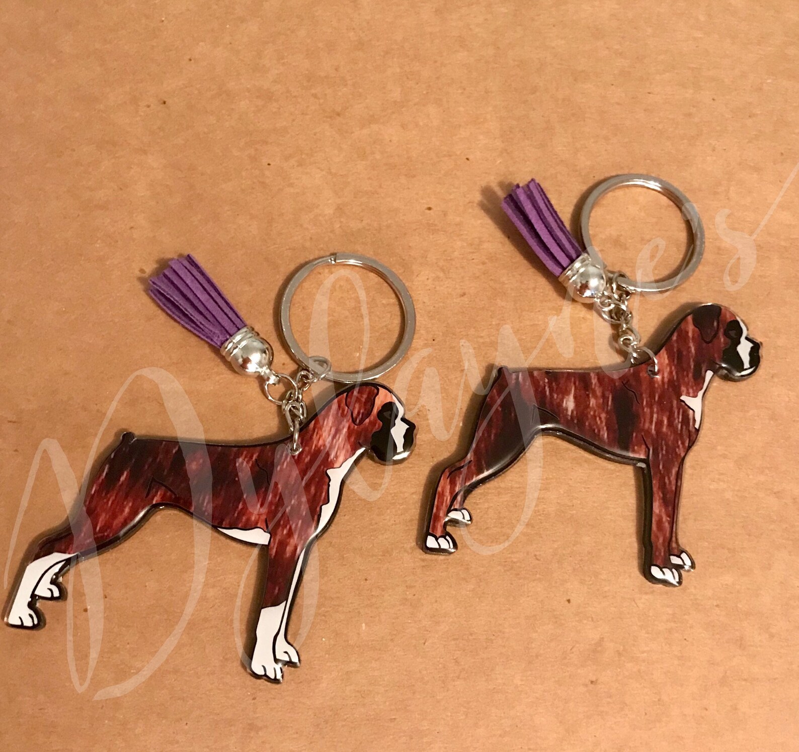 Boxer Dog Custom Acrylic Keychain/ Boxer Dog Keychain/Boxer | Etsy