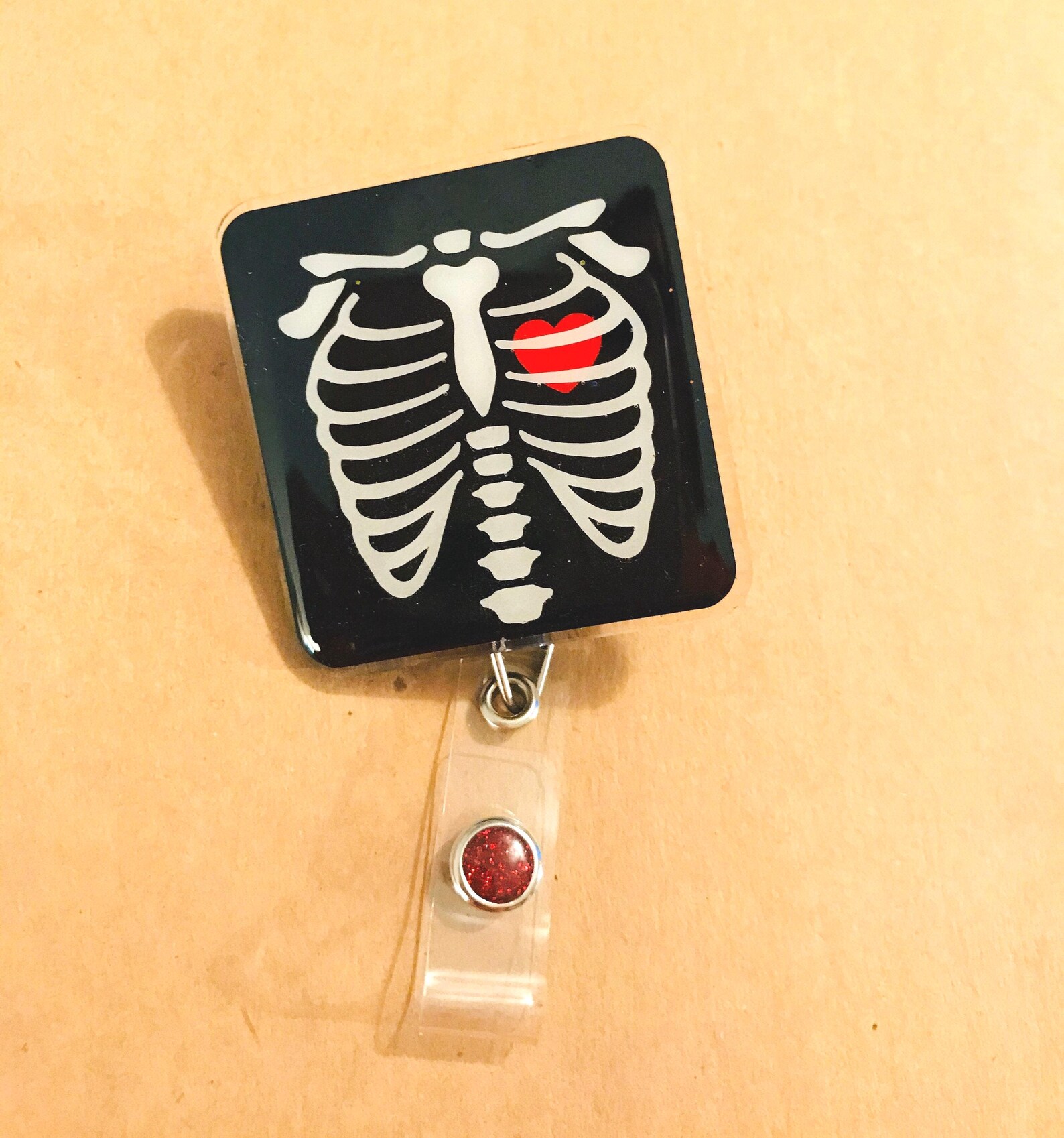 Custom Chest X-ray Retractable Badge Reel: Alligator Clip - Etsy