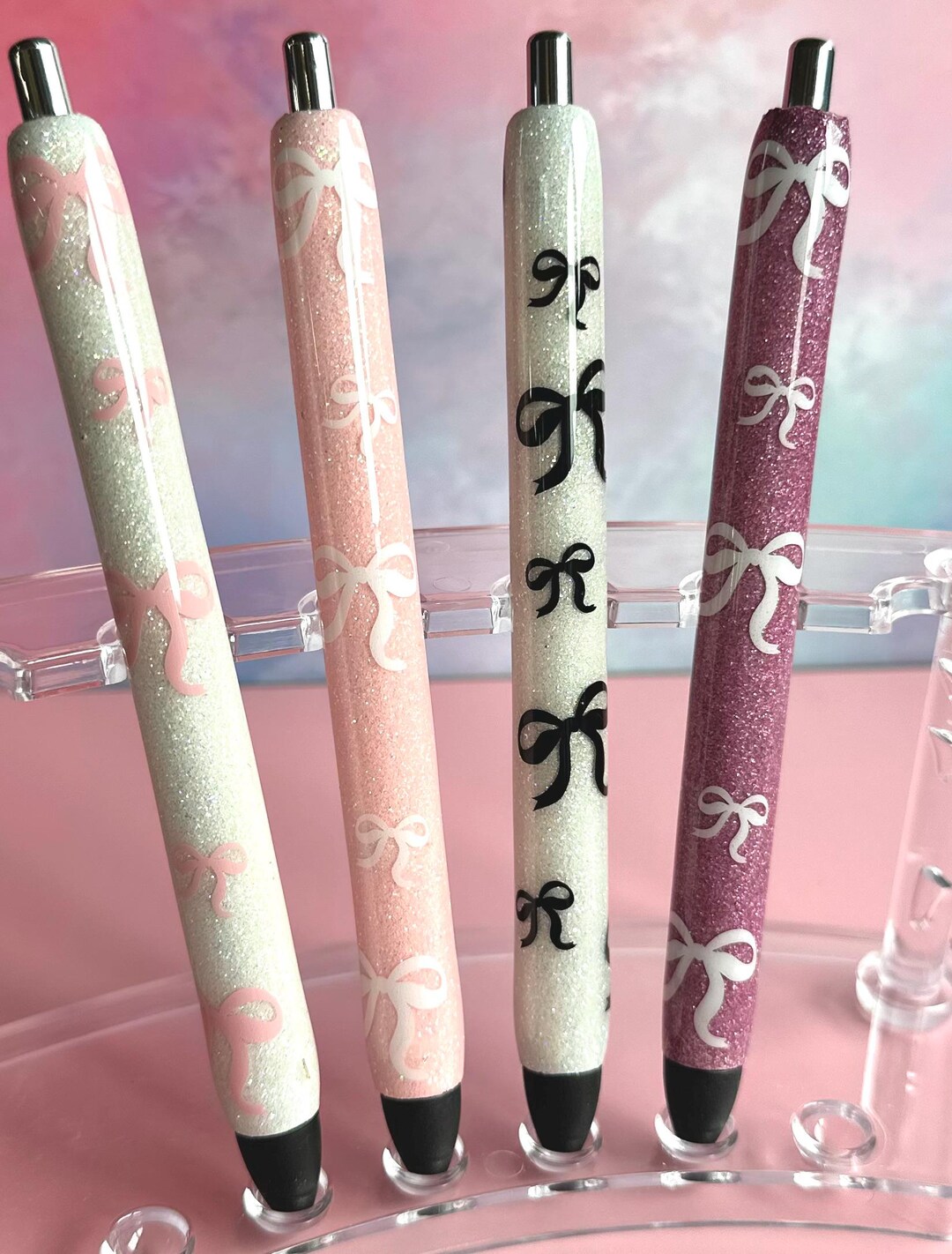 Glitter Bow Inkjoy Gel Pen: Personalized Custom Pen - Etsy