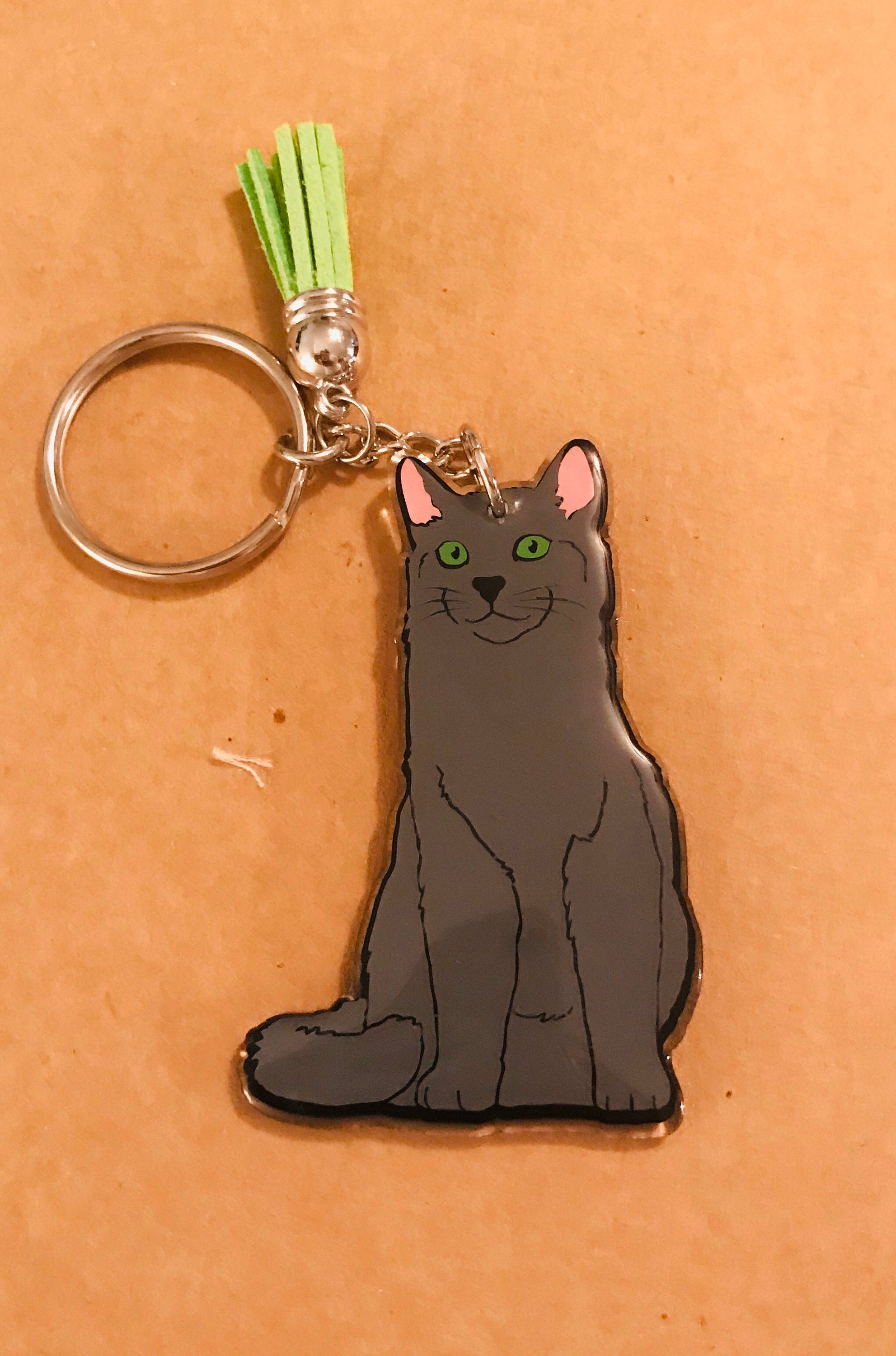 Cats Custom Acrylic Keychain/cat Keychain/custom Long Hair Cat - Etsy UK