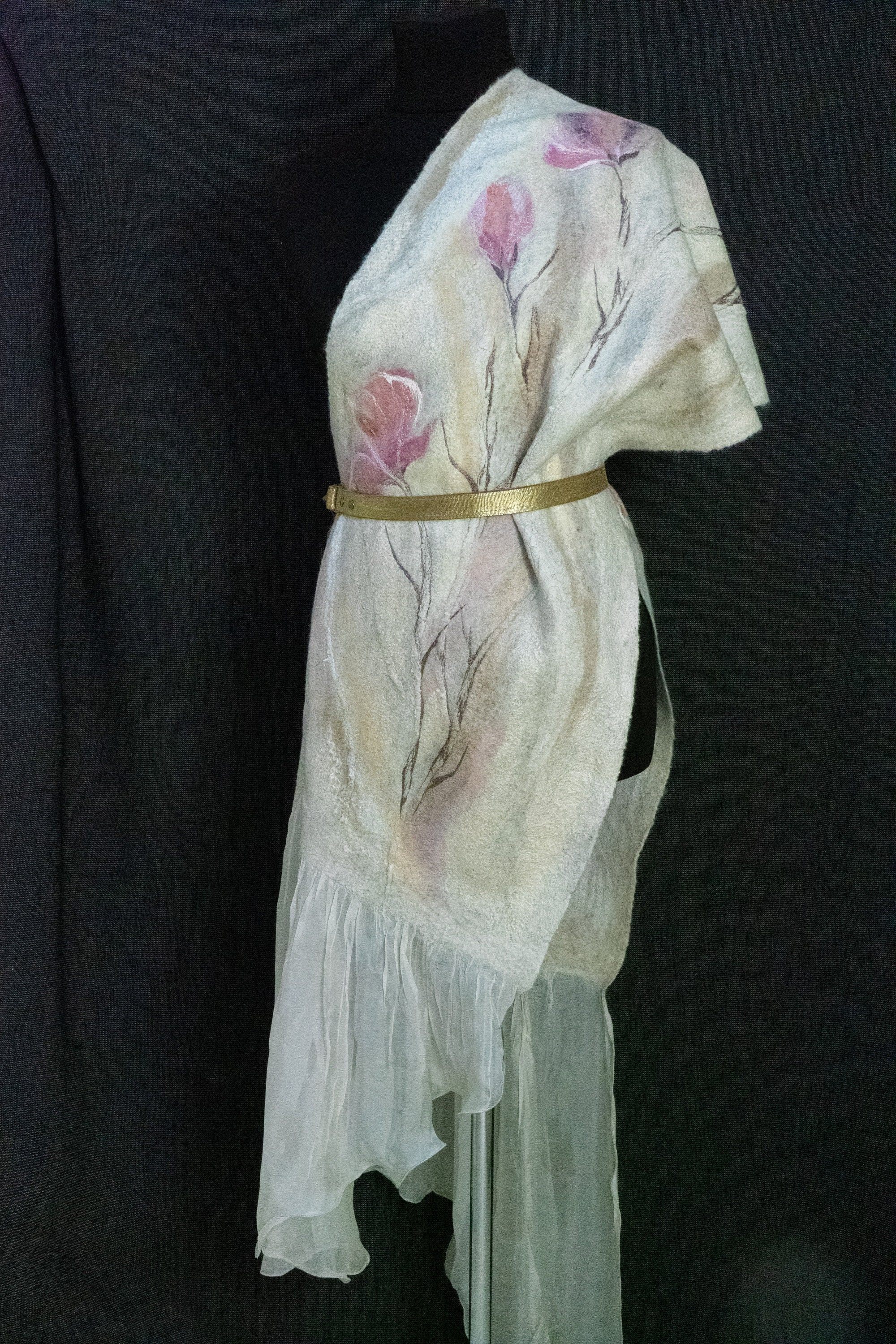 Bride Scarf for Wedding With Silk Handmade Fiber Art - Etsy