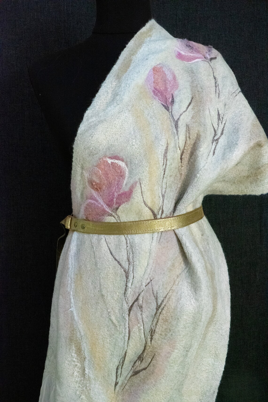 Bride Scarf for Wedding With Silk Handmade Fiber Art - Etsy