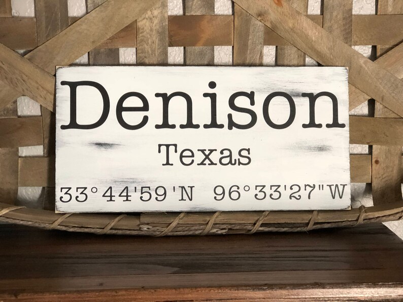 Home Coordinates Sign | Etsy