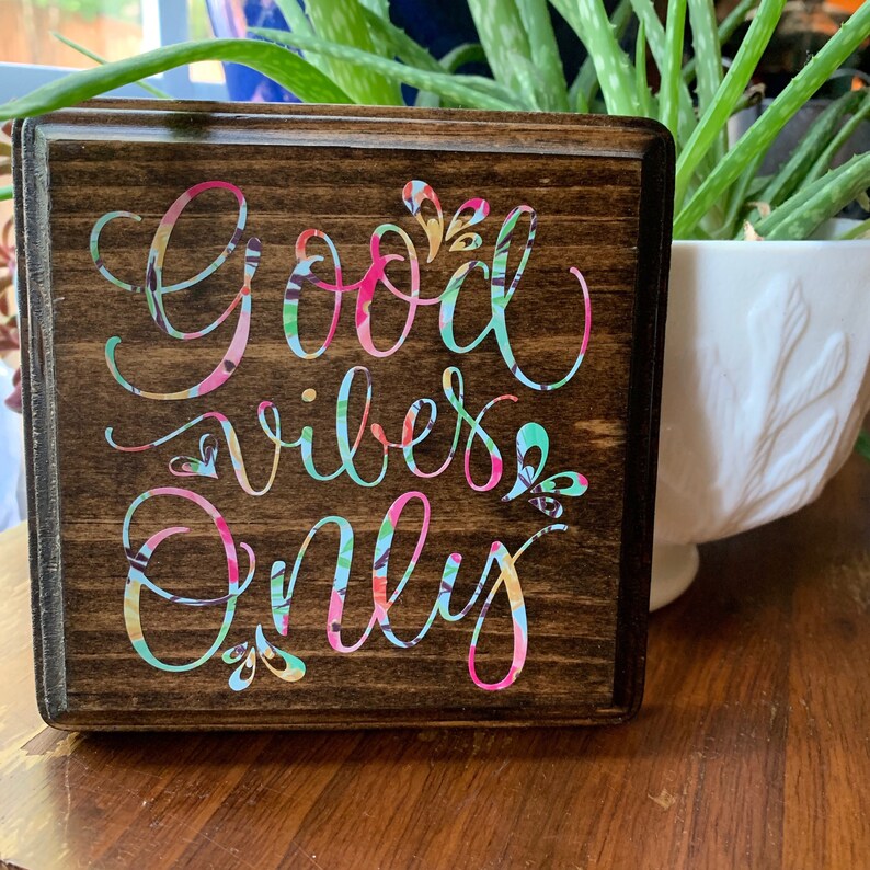 Good Vibes Only Sign | Etsy