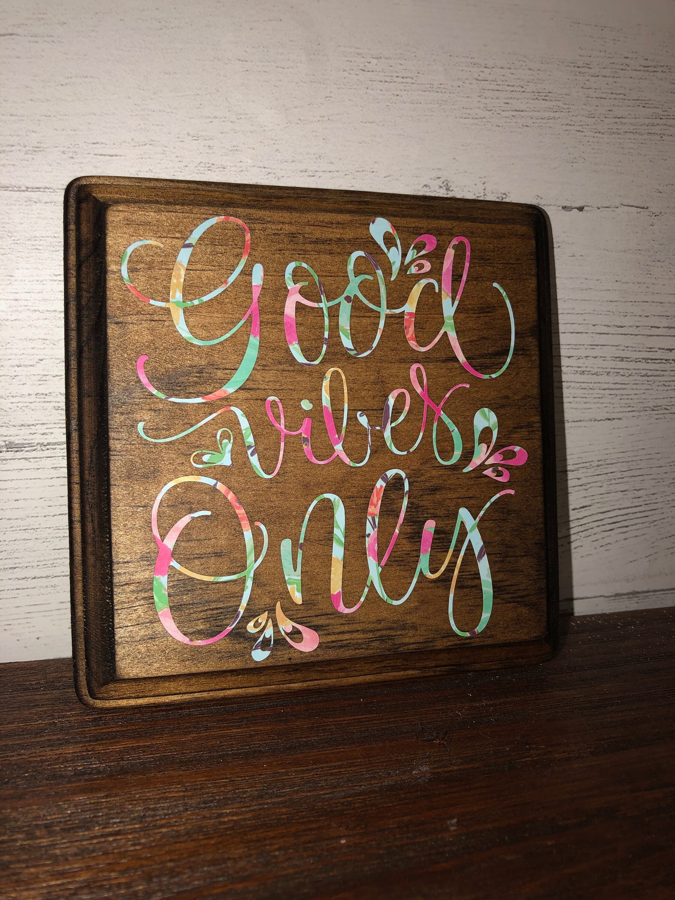 Good Vibes Only Sign | Etsy