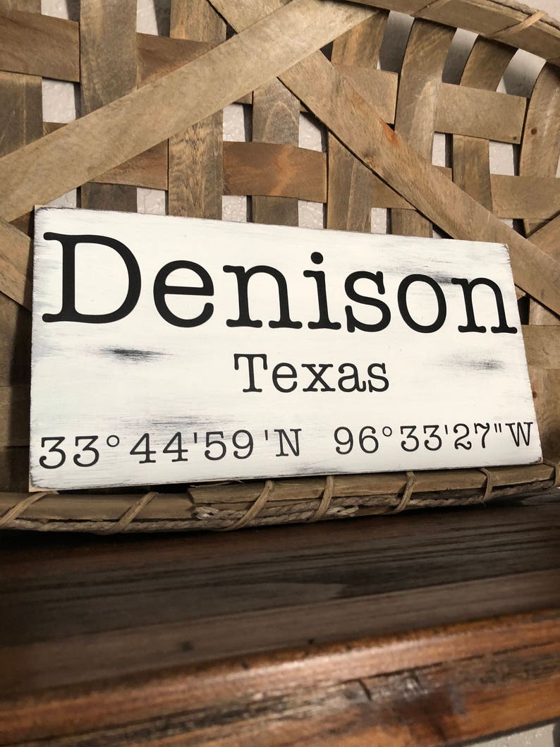 Home Coordinates Sign - Etsy