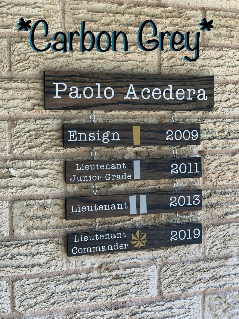 Military Rank Sign Promotion / Retirement Gift - Etsy