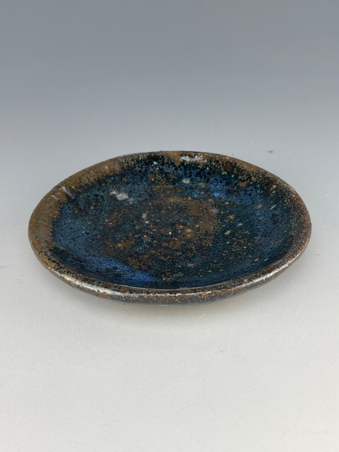 2.5” Blue Indigo Midnight Blue Brown Black Plate B021 - Etsy