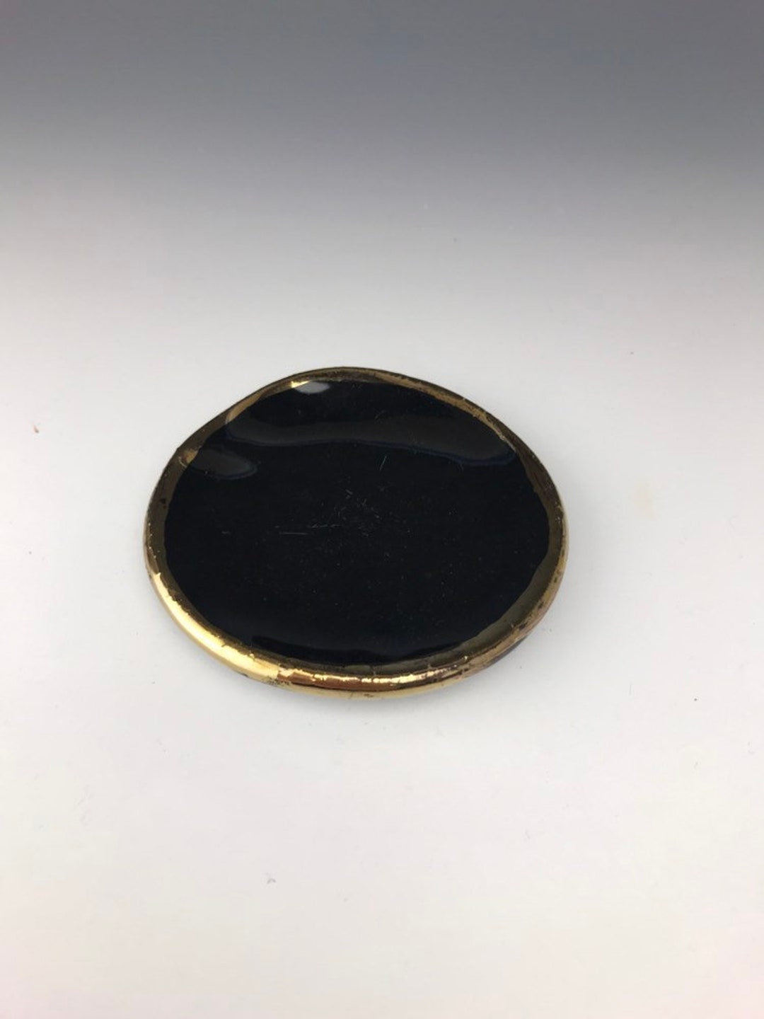 Black and Gold Small Plate - Etsy