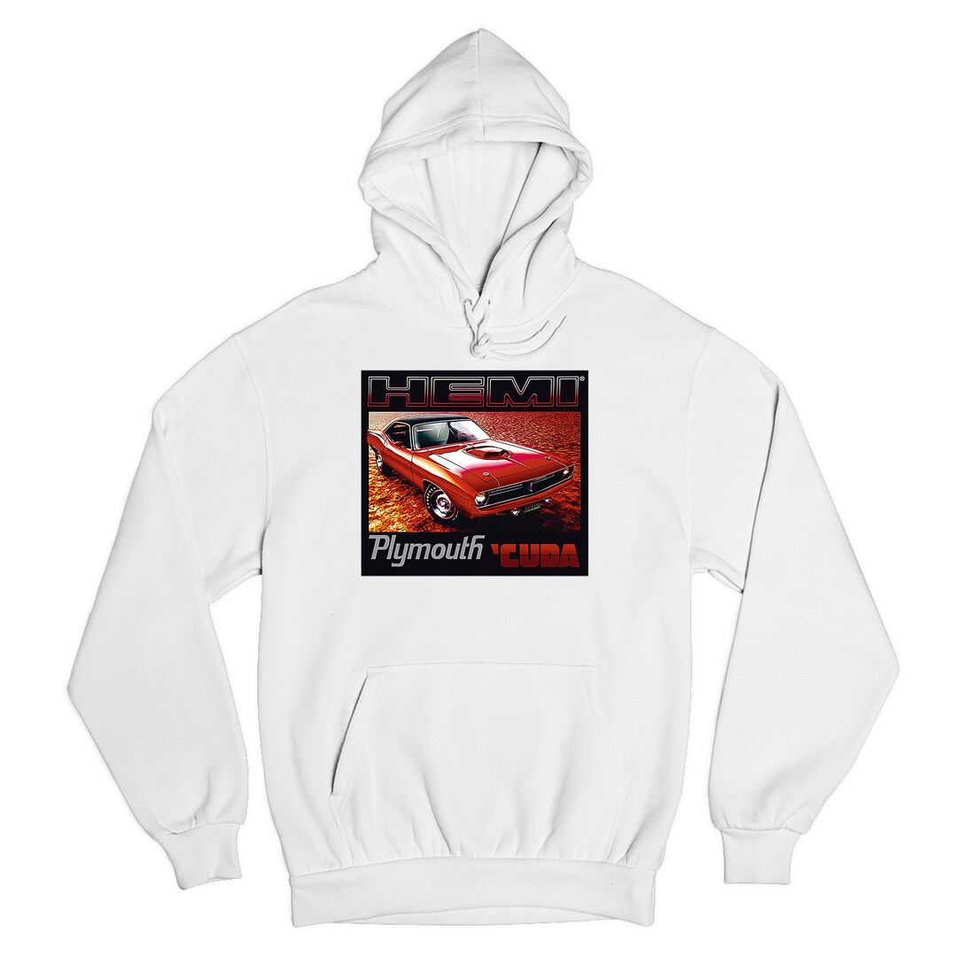 Hemi Plymouth 'cuda Sweatshirt American Retro Muscle Car Licensed ...