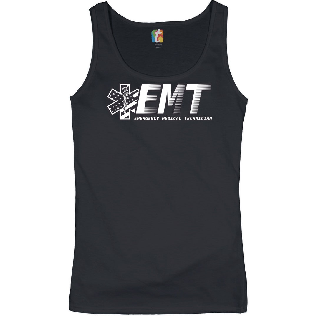 EMT Emergency Medical Technician Women's Tank Top EMS Paramedic Star of ...