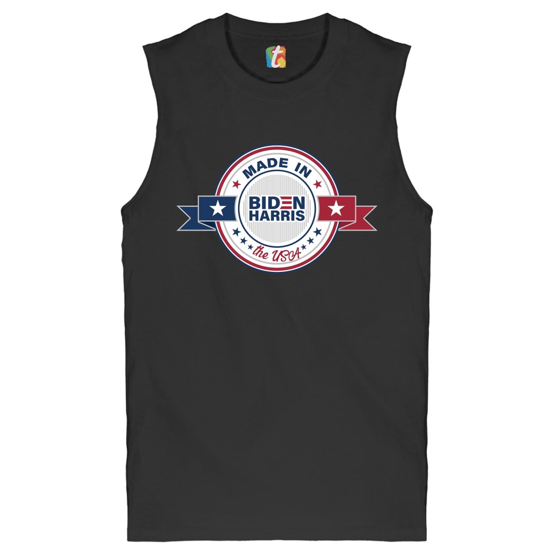 Made in the USA Biden Harris Logo Muscle Shirt 2020 Election - Etsy