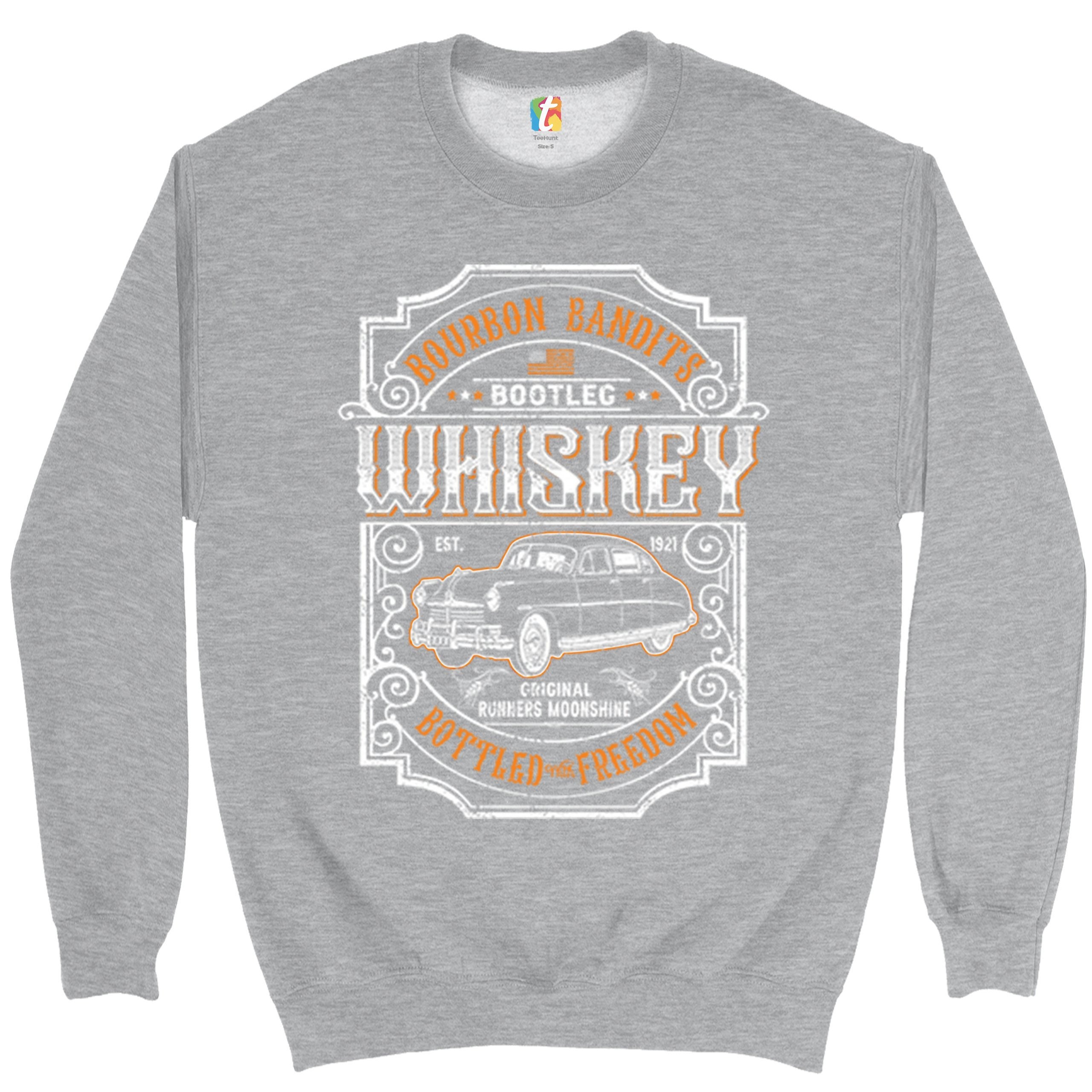 Bourbon Bandit's Bootleg Whiskey Sweatshirt Original Runners Moonshine ...