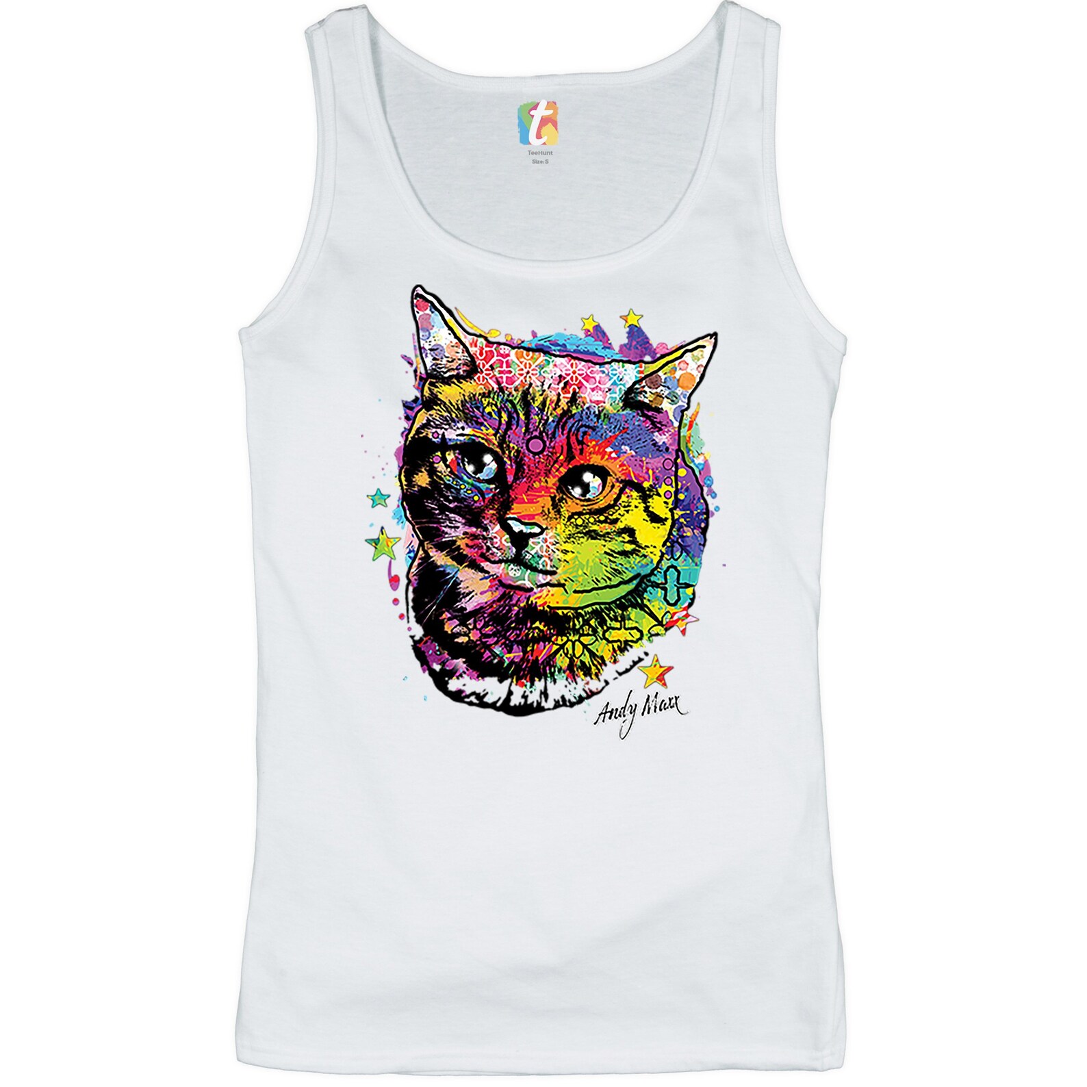 Adorable Kitten Women's Tank Top Neon Kitty, Andy Maxx, Pet Owner ...